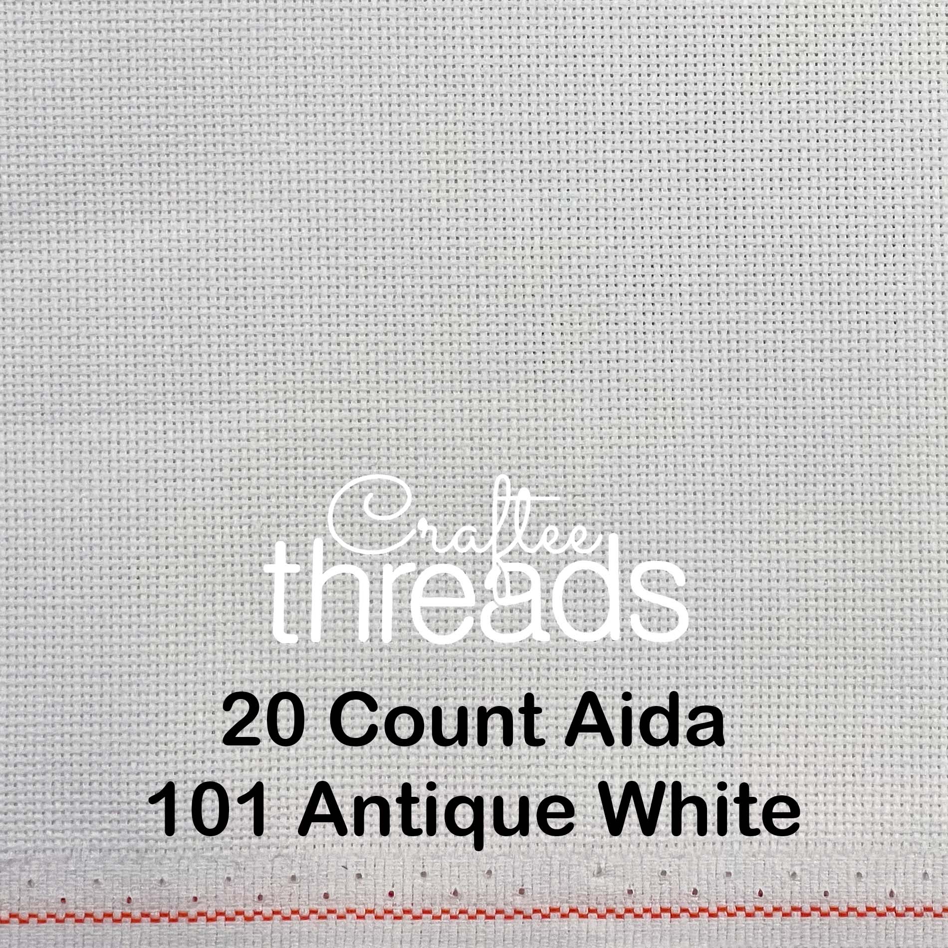 20 COUNT ZWIEGART AIDA ANTIQUE WHITE (101) – Crafteethreads
