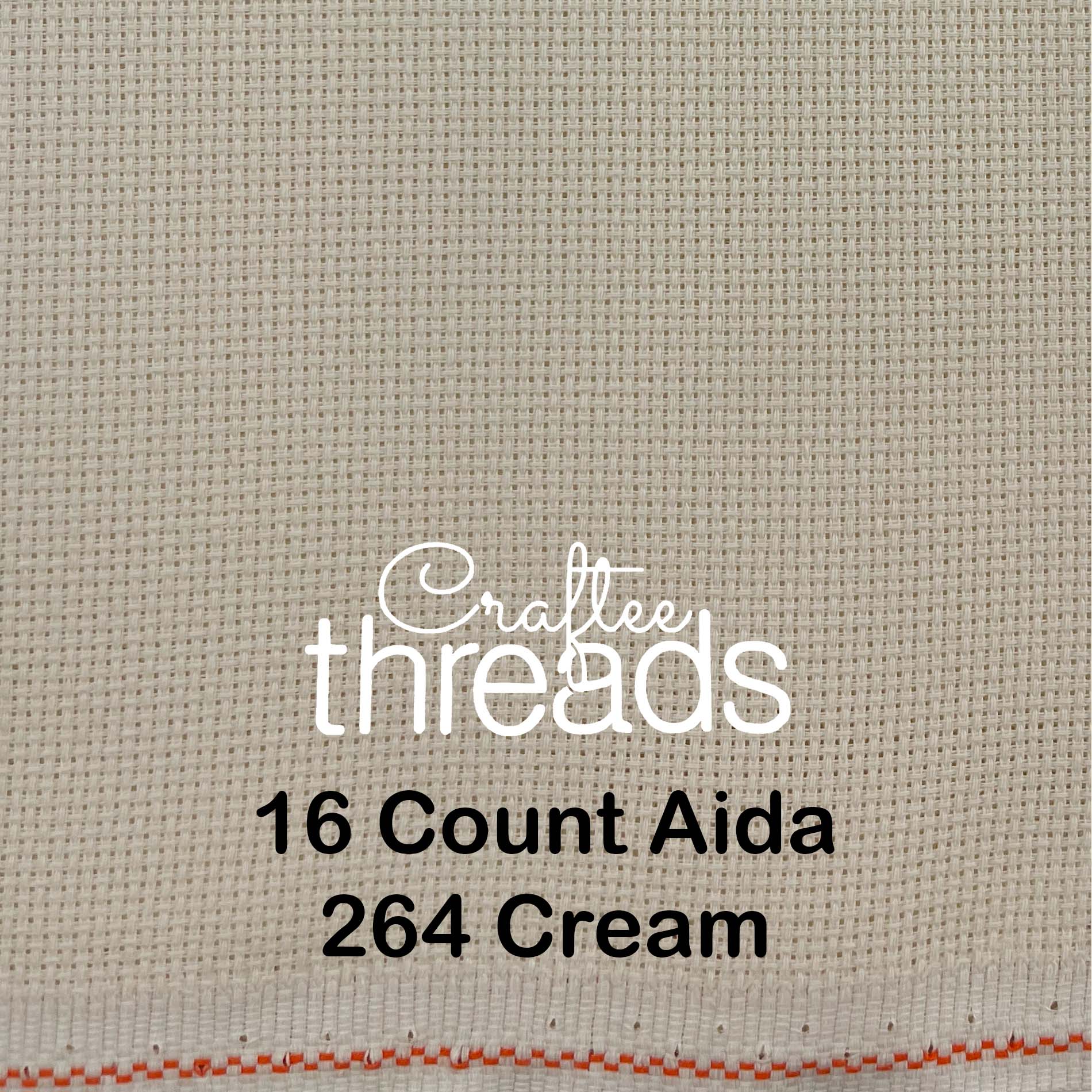 16 COUNT ZWEIGART AIDA CREAM (264) – Crafteethreads