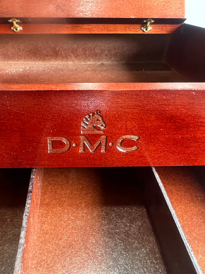 DMC wooden 3 and 5 drawer storage box with threads – Crafteethreads