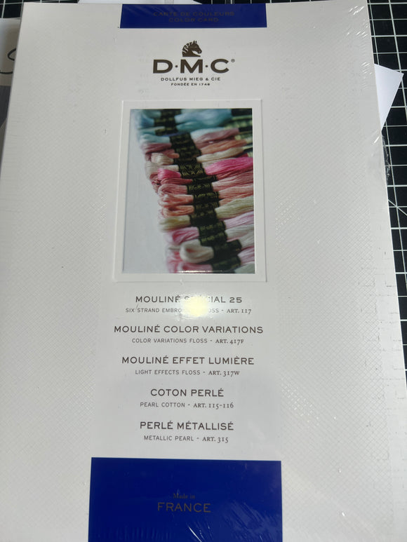 DMC color chart with actual thread – Crafteethreads